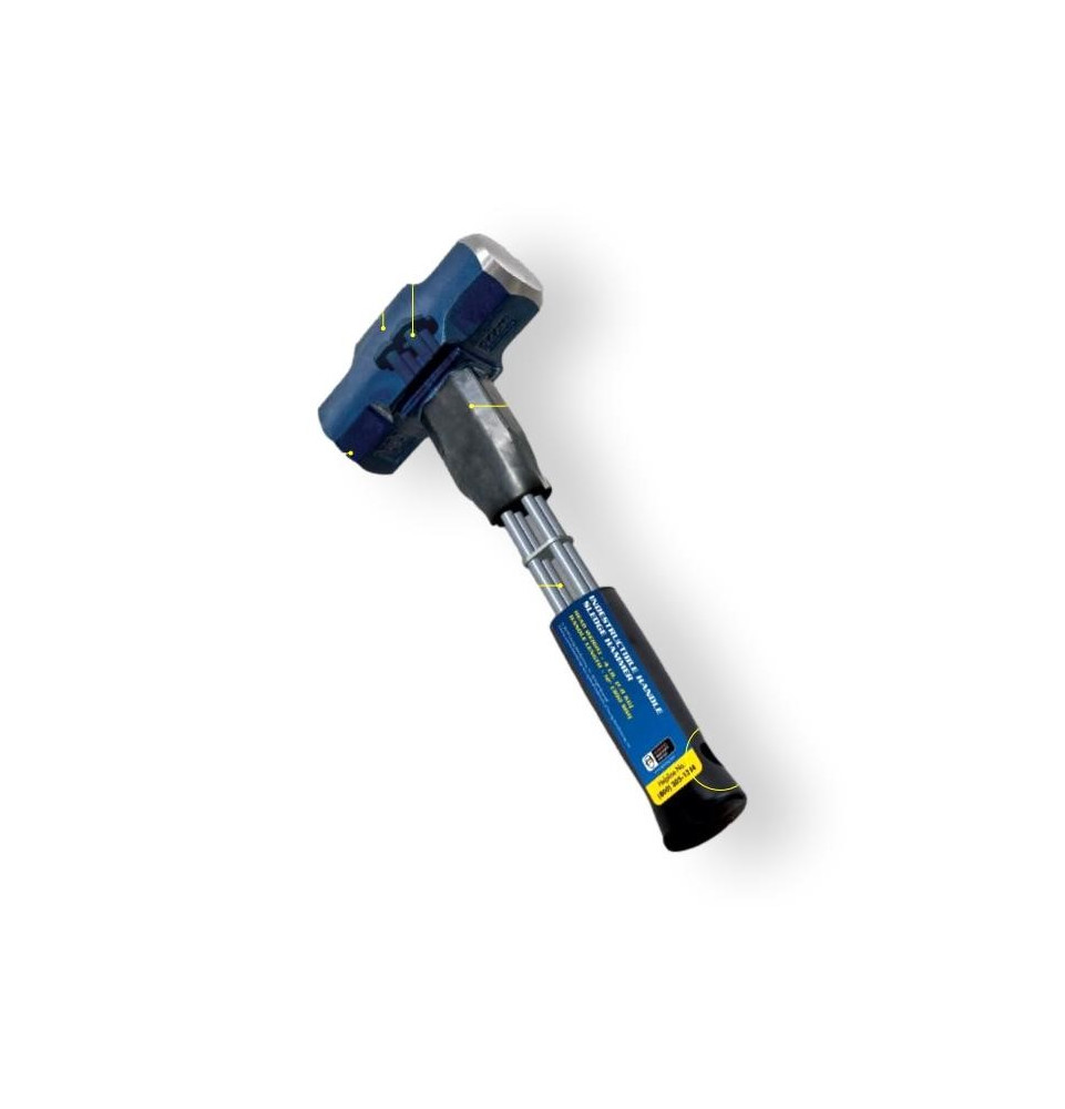 Massette 1800 g avec manche Indestructible