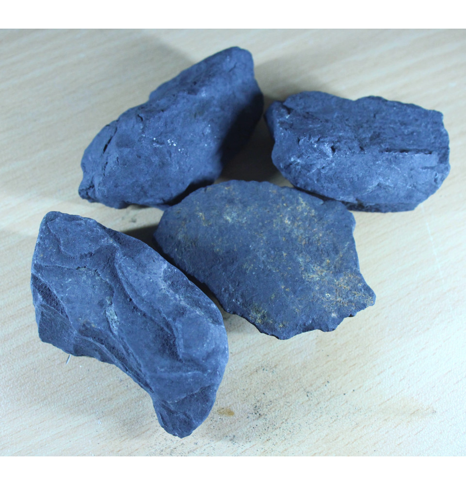 Shungite brut pour la réalisation de cabochons, polissage au tonneau ou ...
